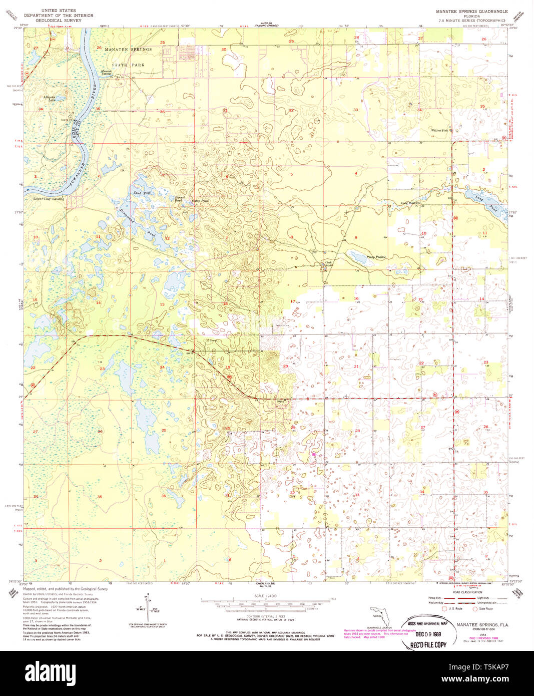 Manatee florida map hi-res stock photography and images - Alamy