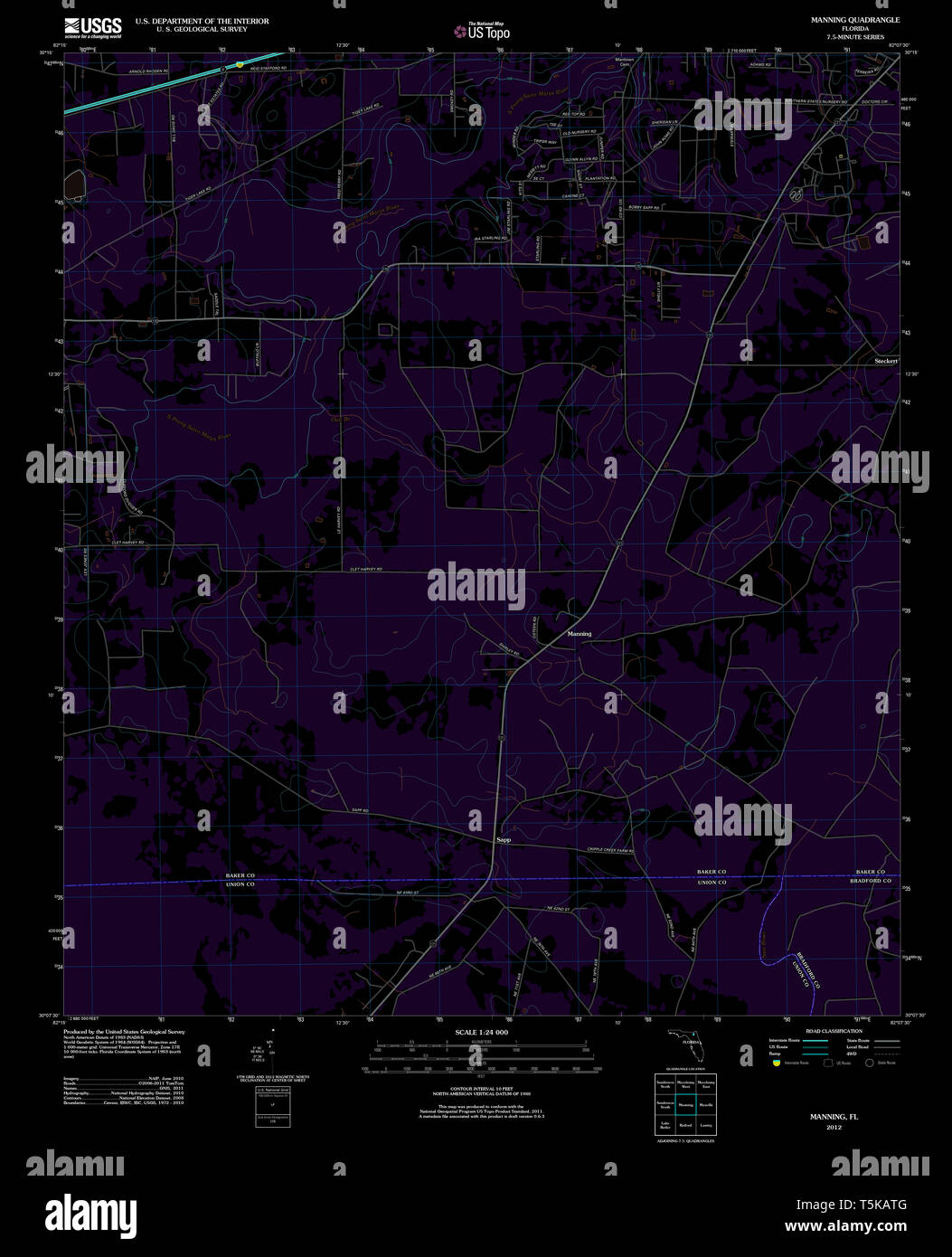 Map of manning hi-res stock photography and images - Alamy
