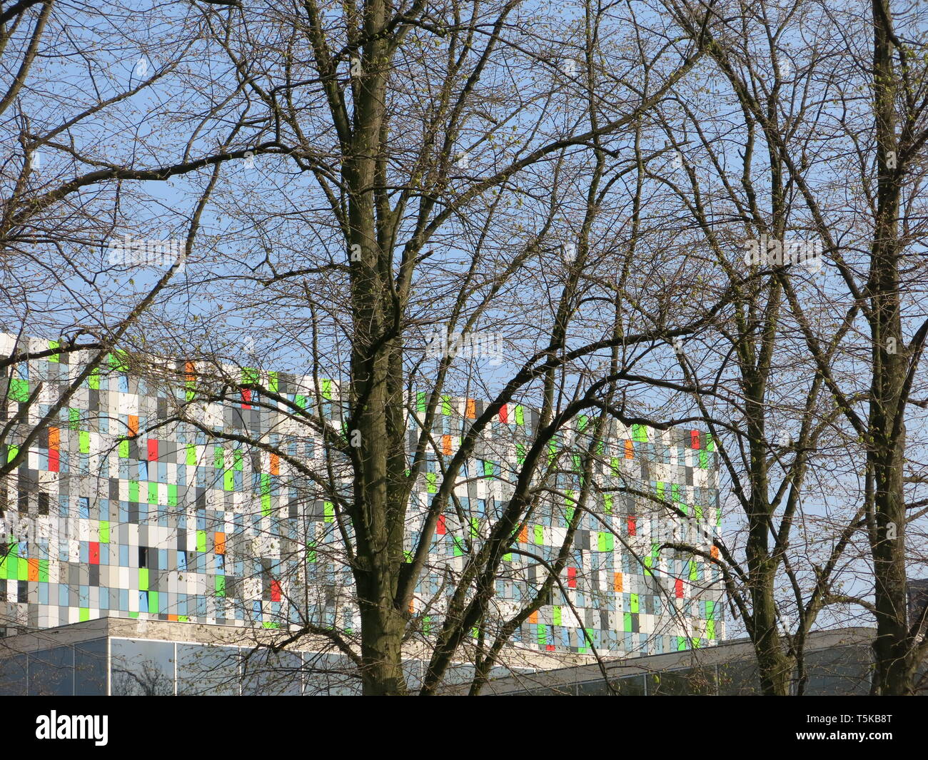 Exterior architecture utrecht university building hi-res stock ...
