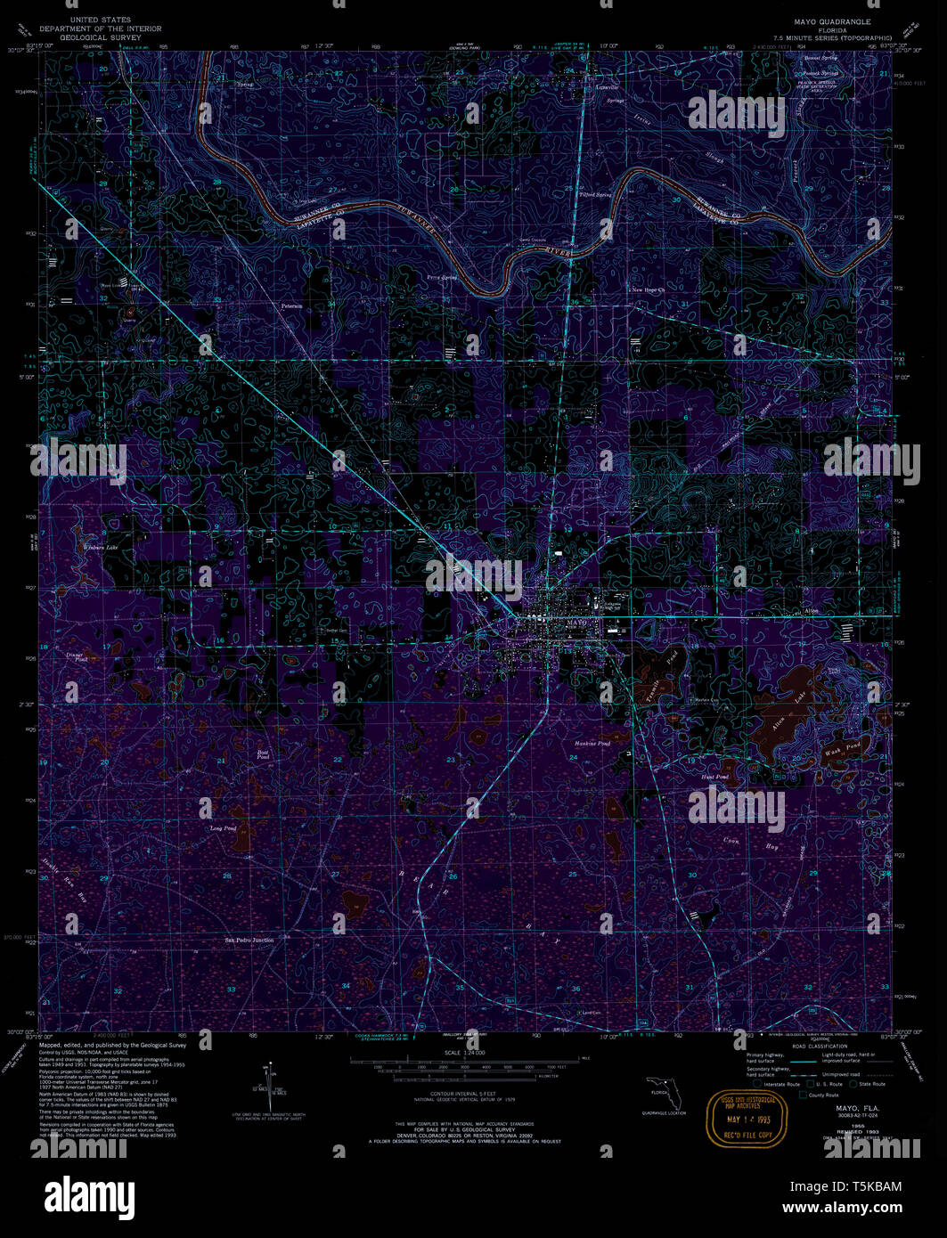 Map of mayo florida hi-res stock photography and images - Alamy