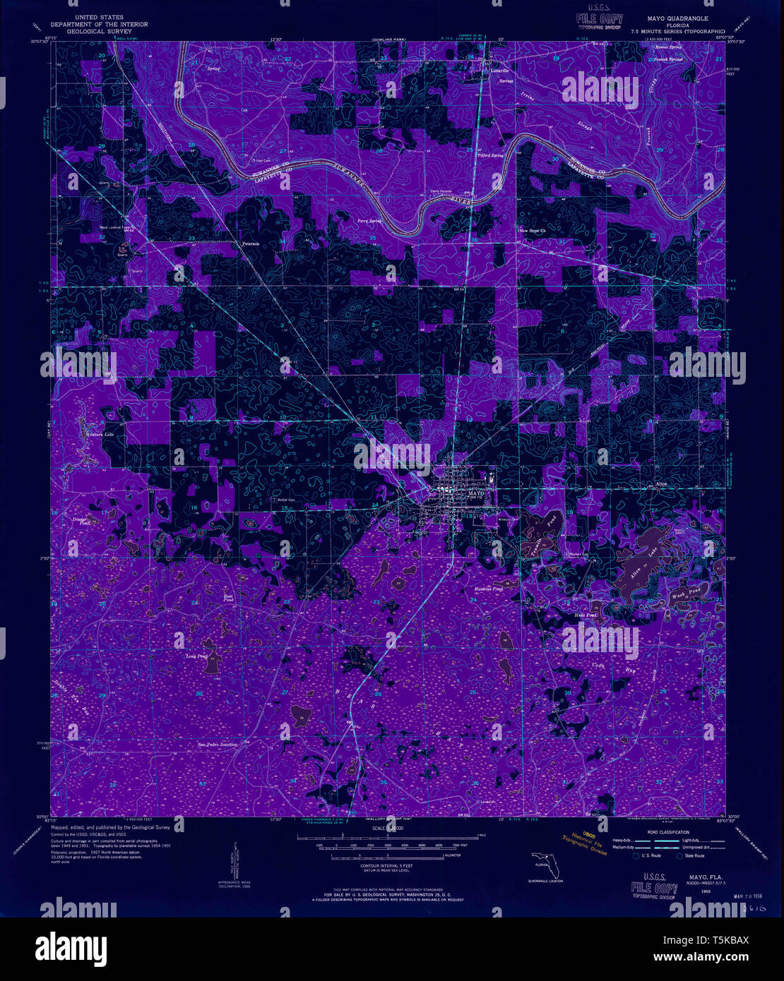 Map of mayo florida hi-res stock photography and images - Alamy