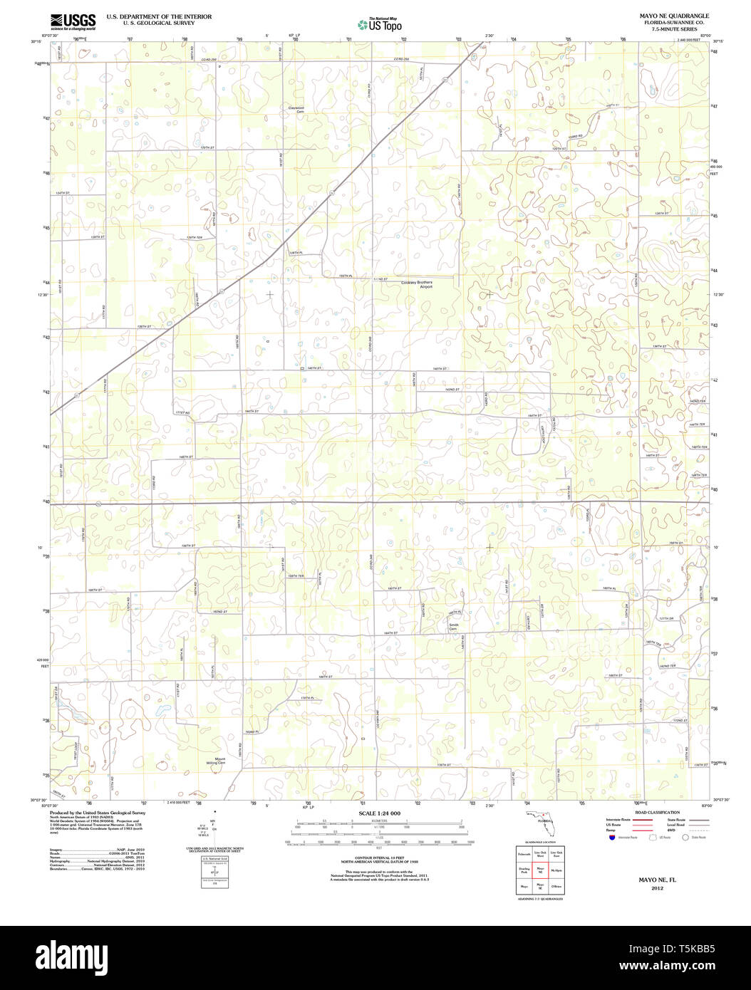 Map of mayo florida hi-res stock photography and images - Alamy