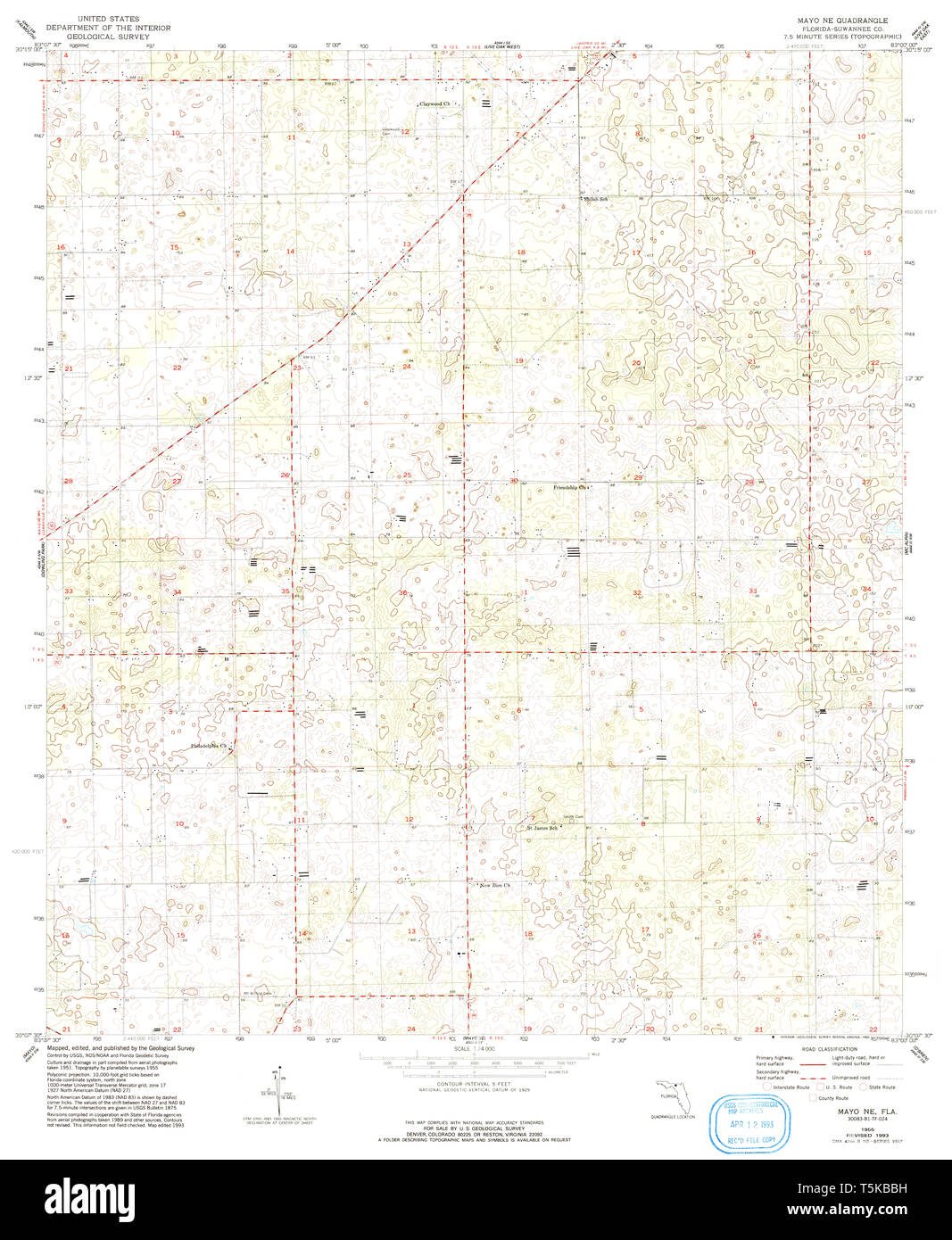 Map of mayo florida hi-res stock photography and images - Alamy
