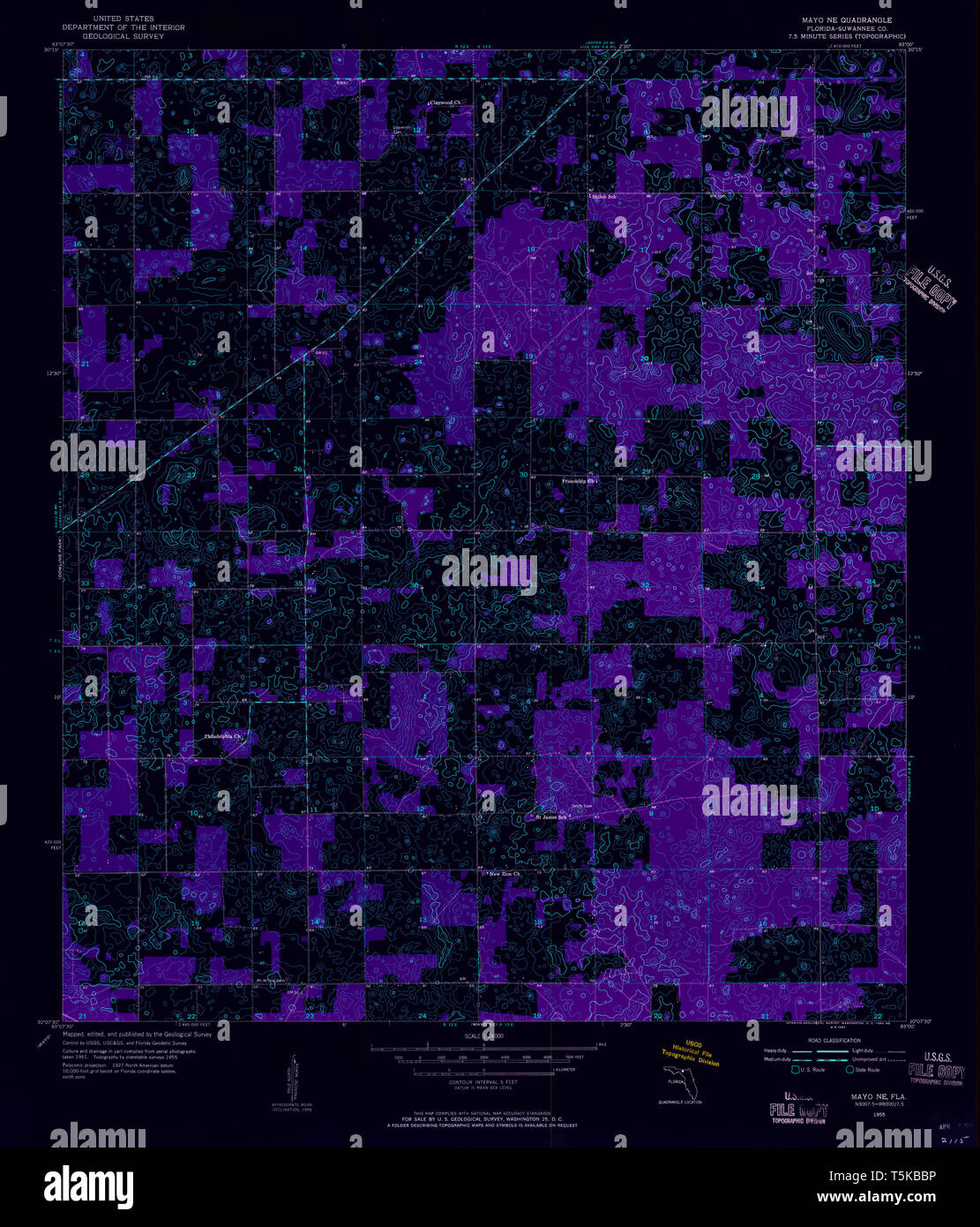 Map of mayo florida hi-res stock photography and images - Alamy