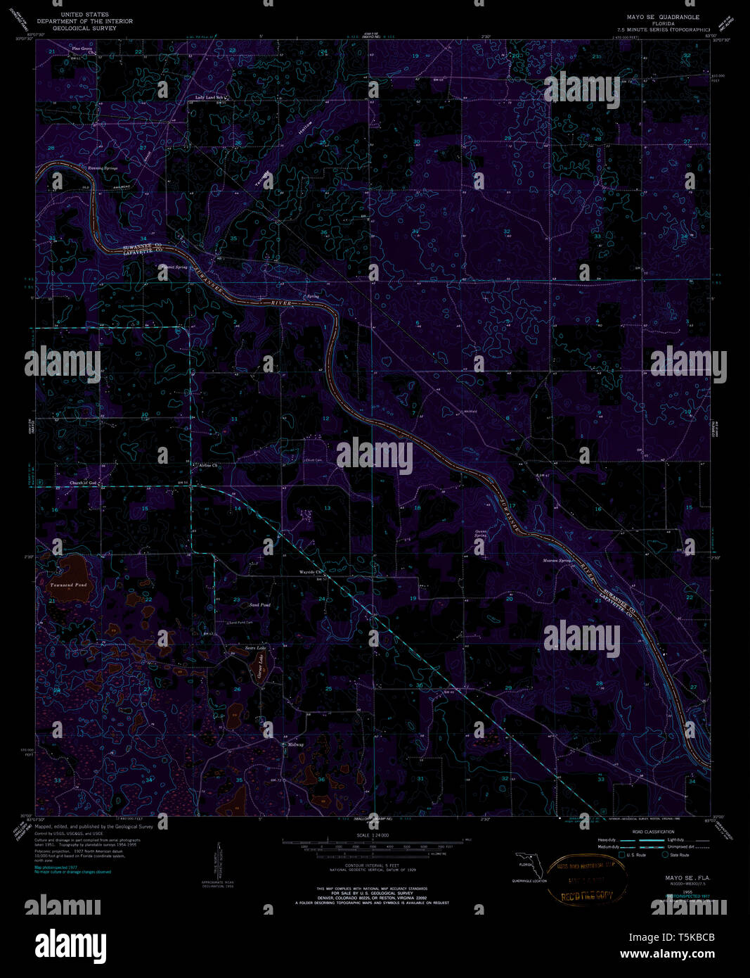 Map of mayo florida hi-res stock photography and images - Alamy