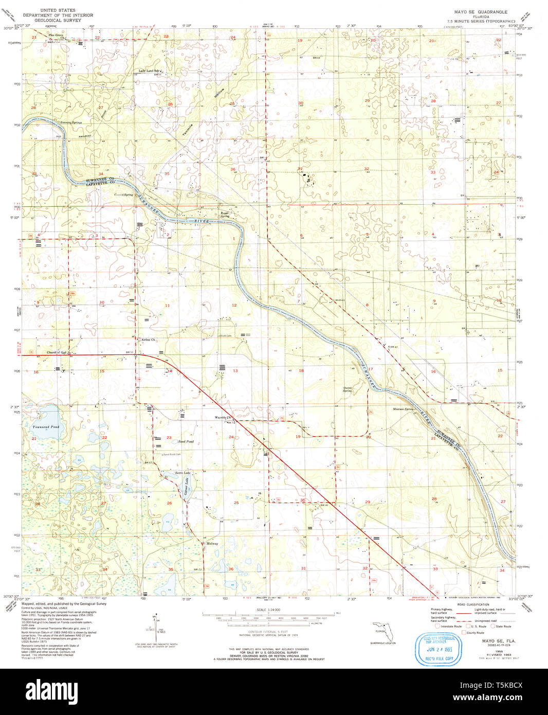 Map of mayo florida hi-res stock photography and images - Alamy