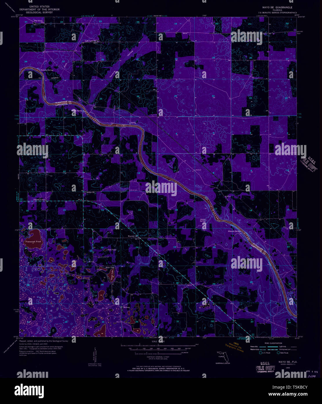 Map of mayo florida hi-res stock photography and images - Alamy
