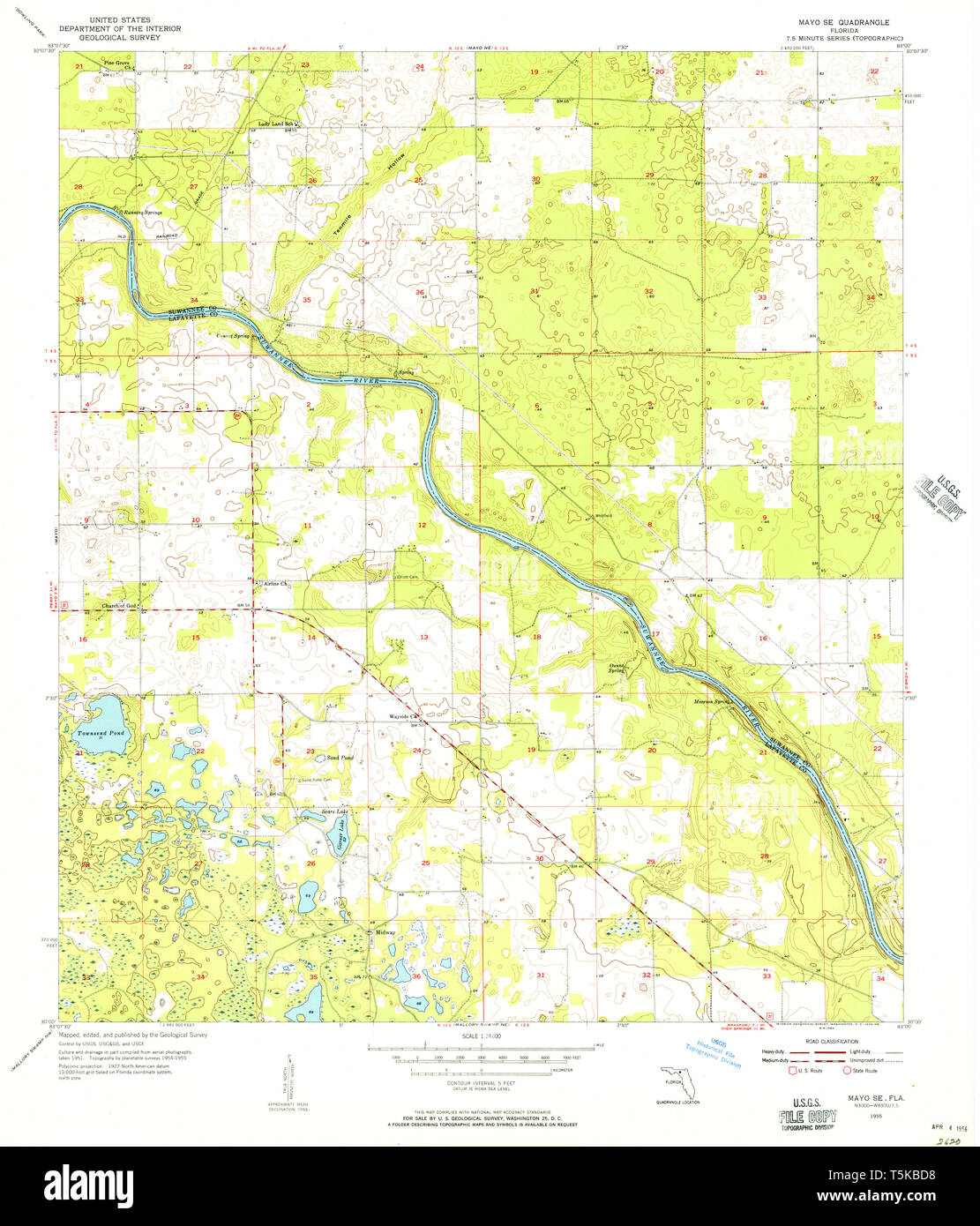 Map of mayo florida hi-res stock photography and images - Alamy