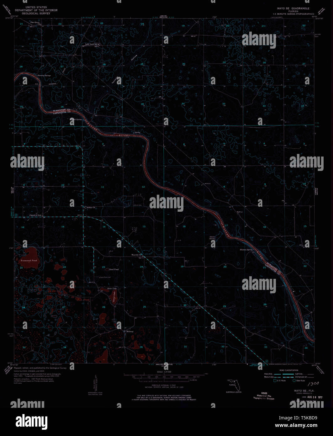 Map of mayo florida hi-res stock photography and images - Alamy