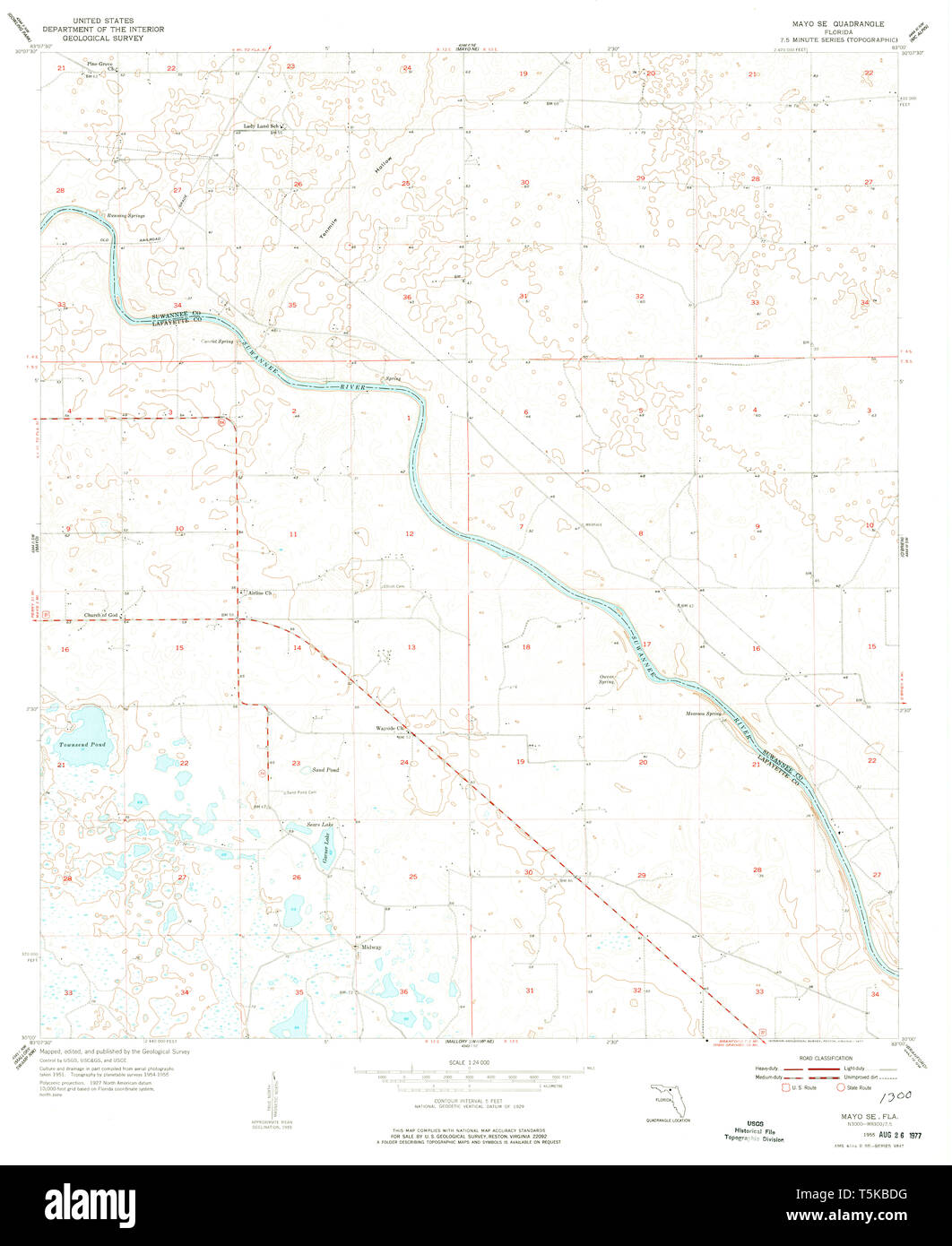 Map of mayo florida hi-res stock photography and images - Alamy