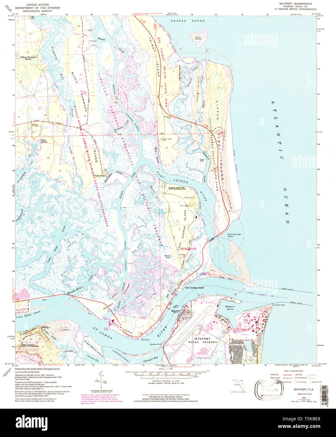 Map of mayport hi-res stock photography and images - Alamy