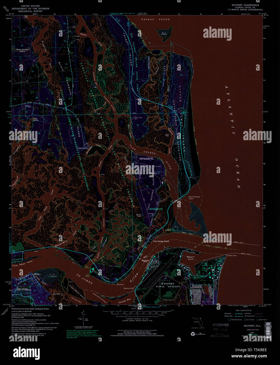 Mayport map hi-res stock photography and images - Alamy