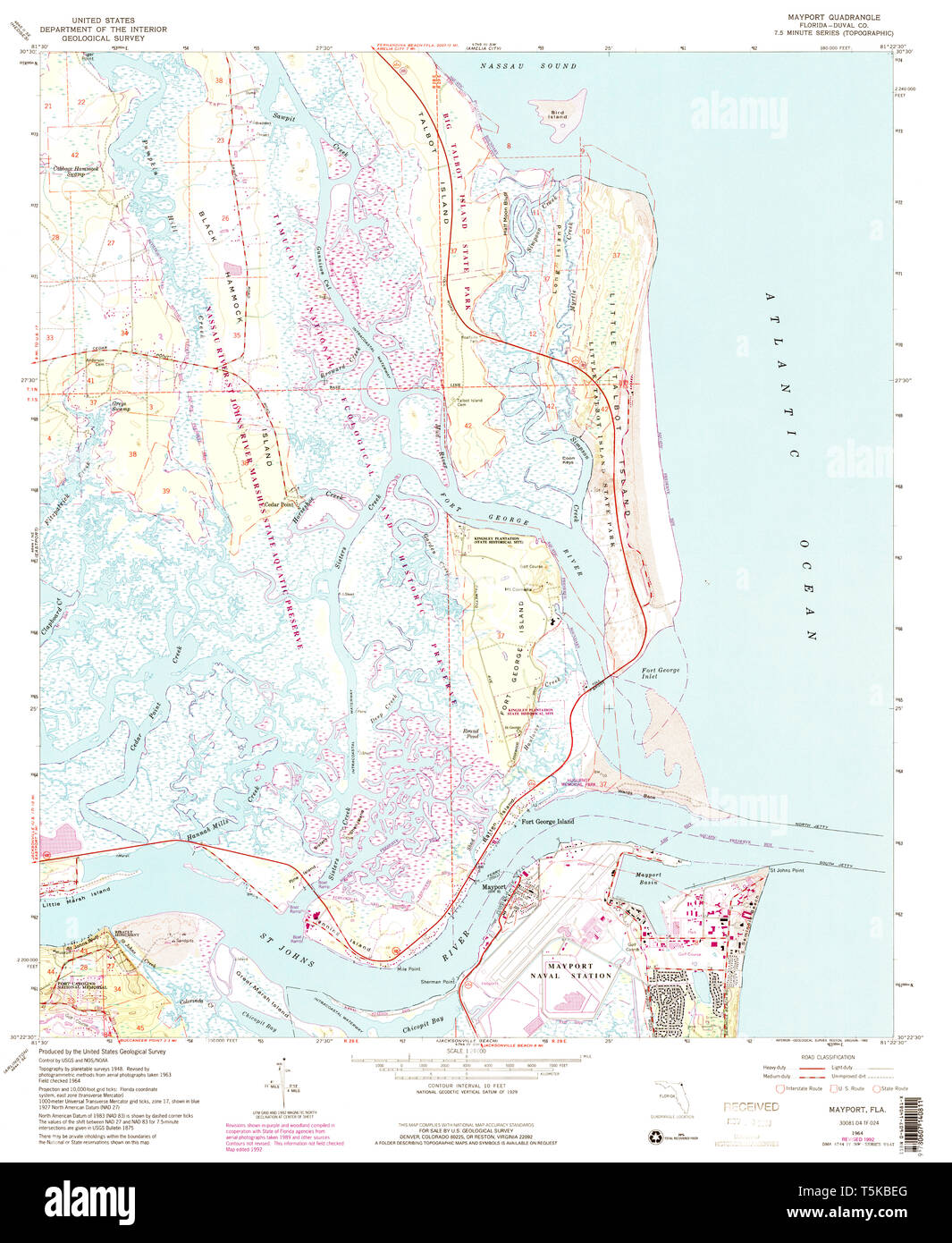 Map of mayport hi-res stock photography and images - Alamy