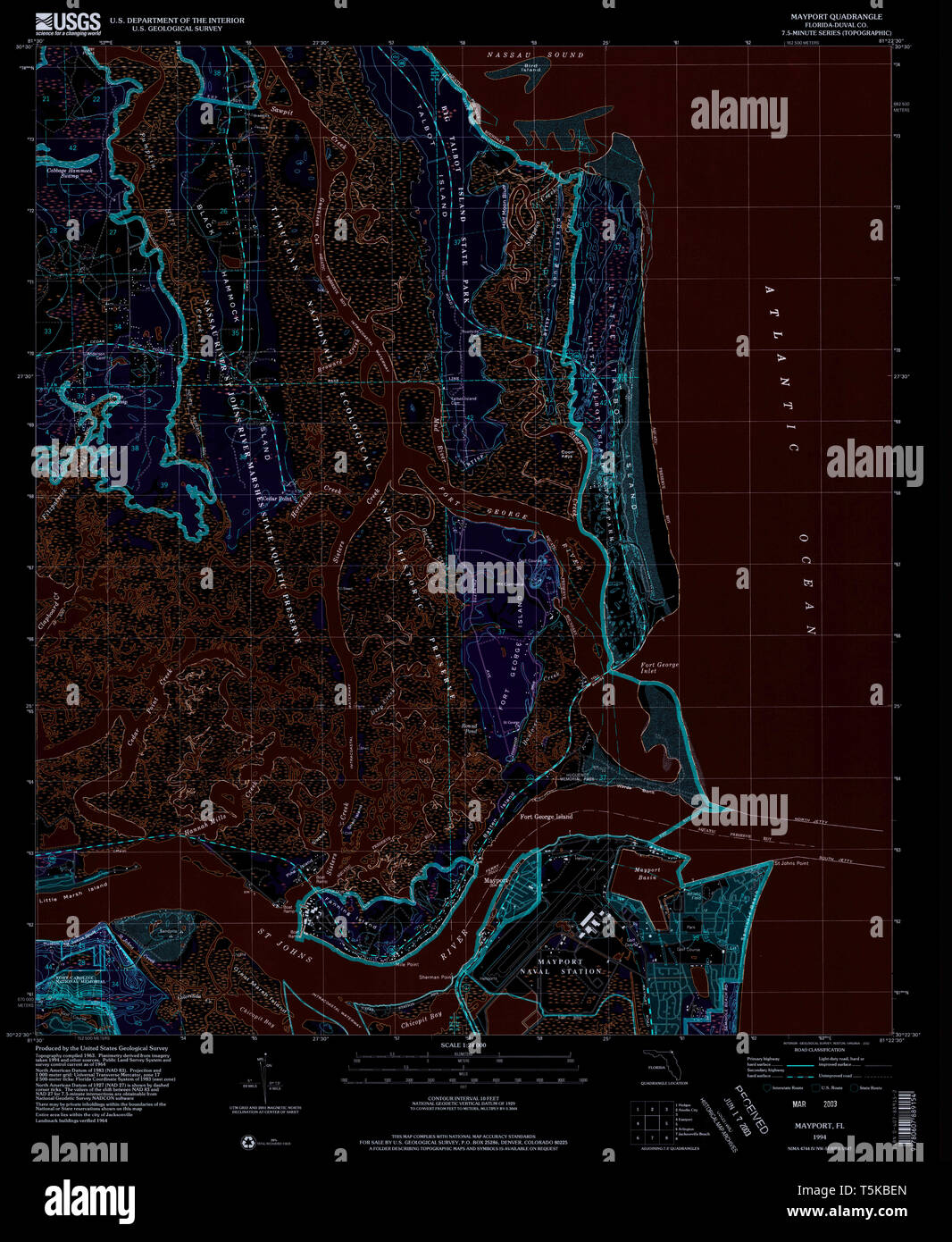 Map of mayport hi-res stock photography and images - Alamy