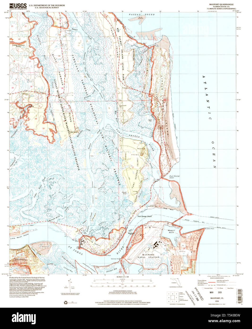 Map of mayport hi-res stock photography and images - Alamy