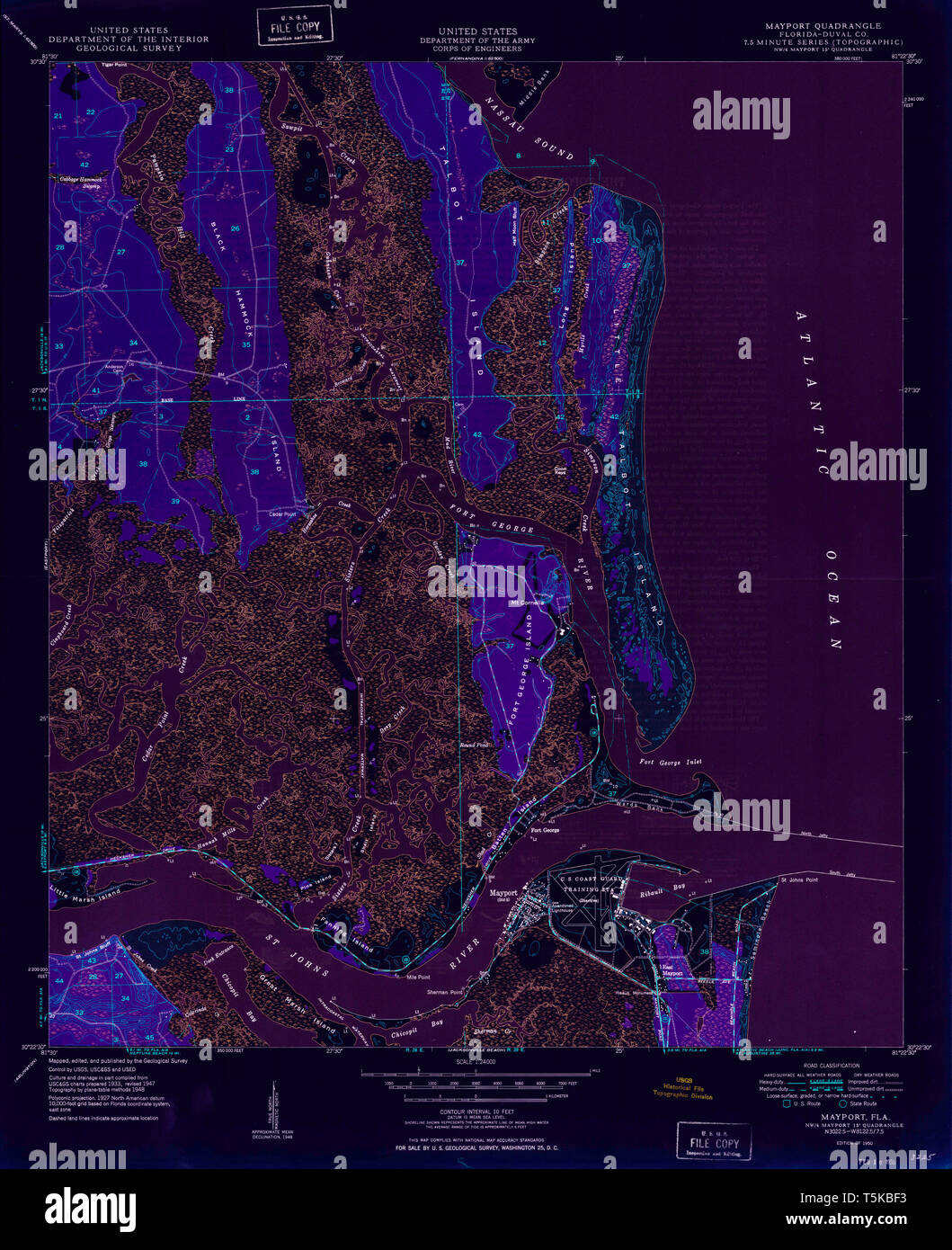 Mayport map hi-res stock photography and images - Alamy