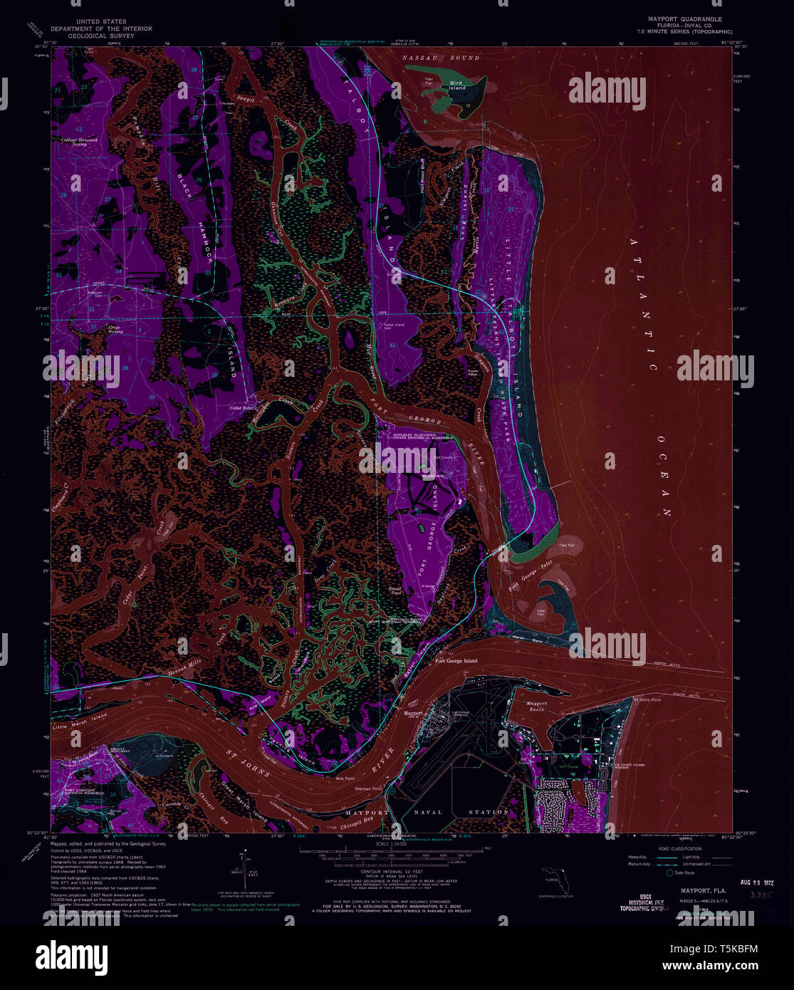 Mayport map hi-res stock photography and images - Alamy