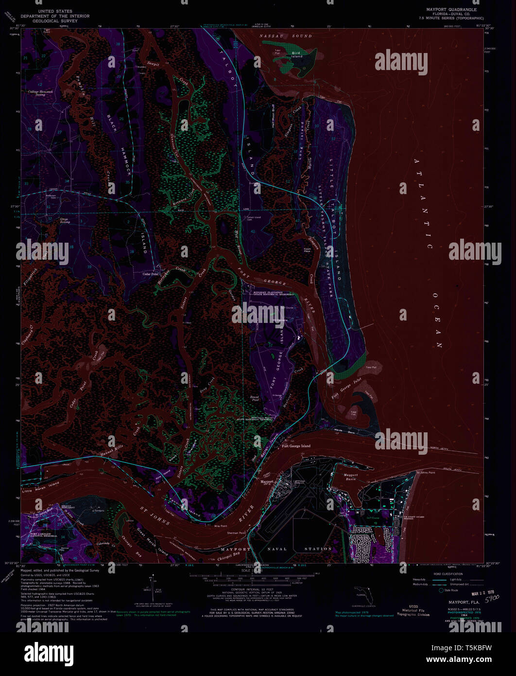 Map of mayport hi-res stock photography and images - Alamy