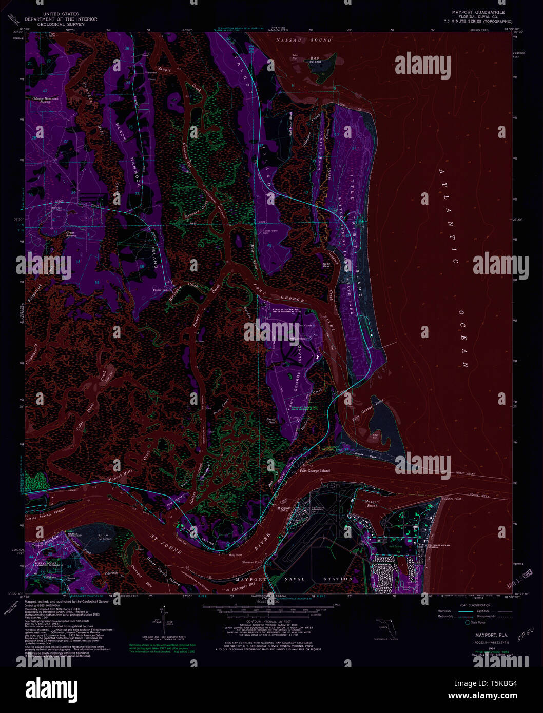 Mayport map hi-res stock photography and images - Alamy