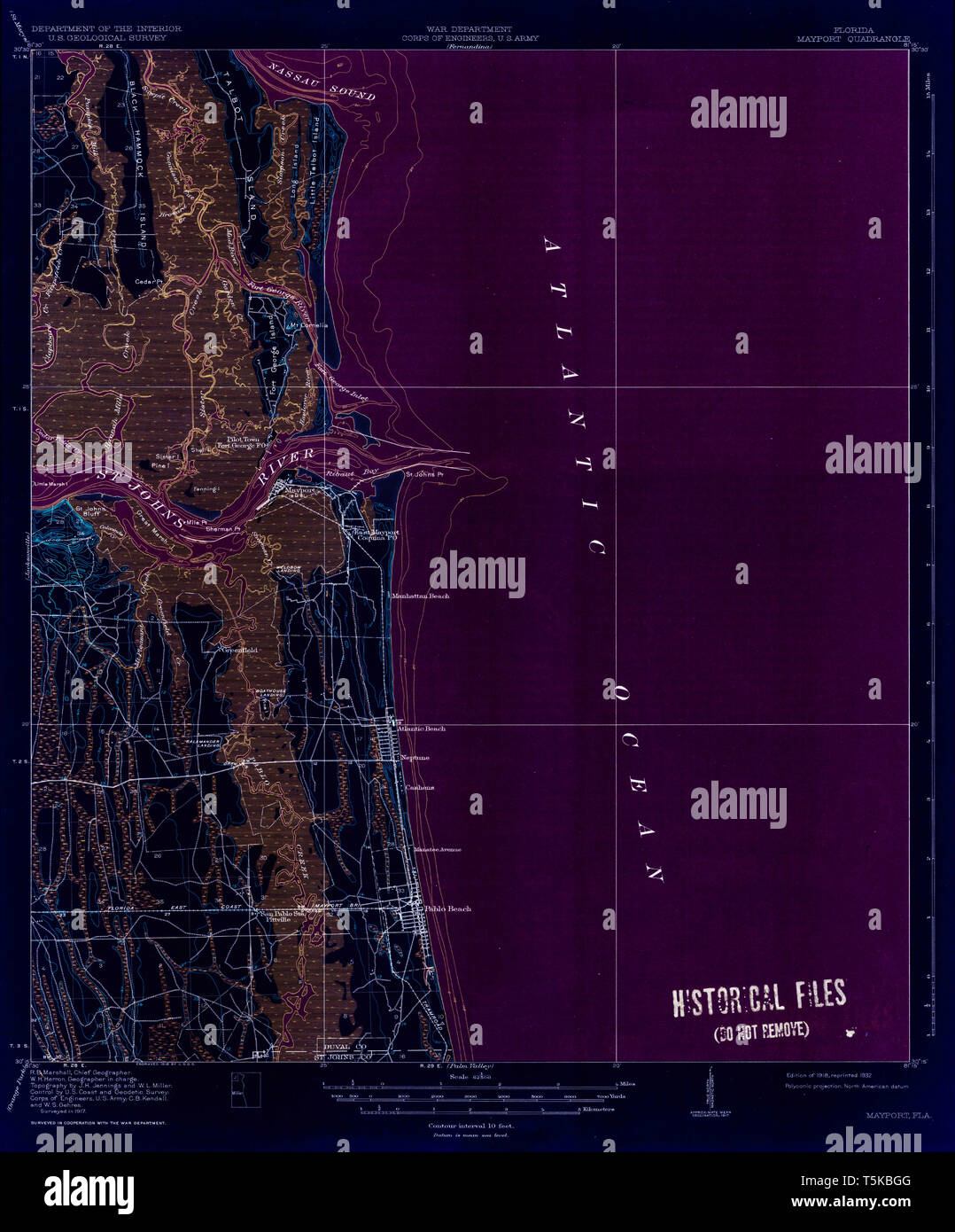 Map of mayport hi-res stock photography and images - Alamy