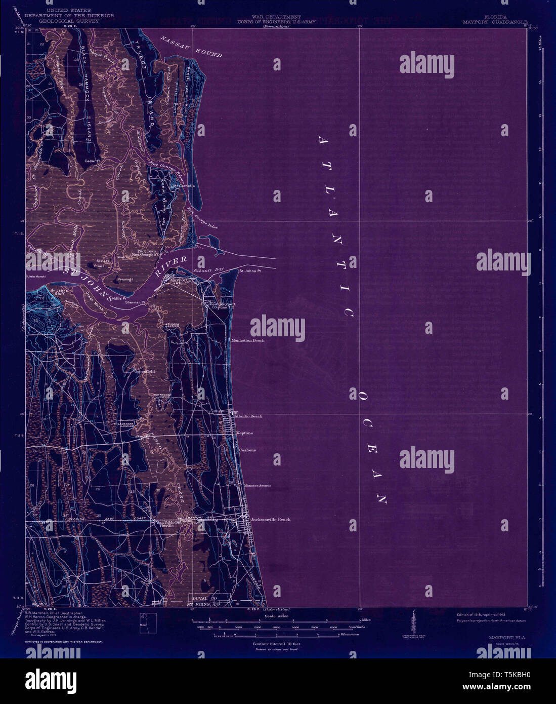 Map of mayport hi-res stock photography and images - Alamy