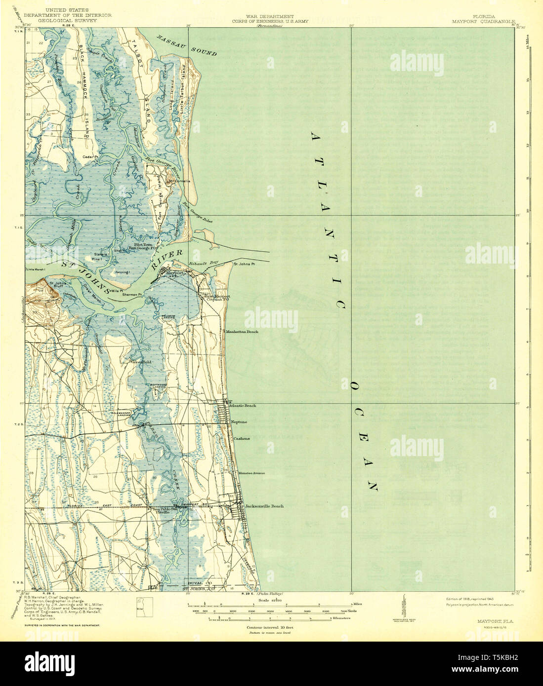 Map of mayport hi-res stock photography and images - Alamy