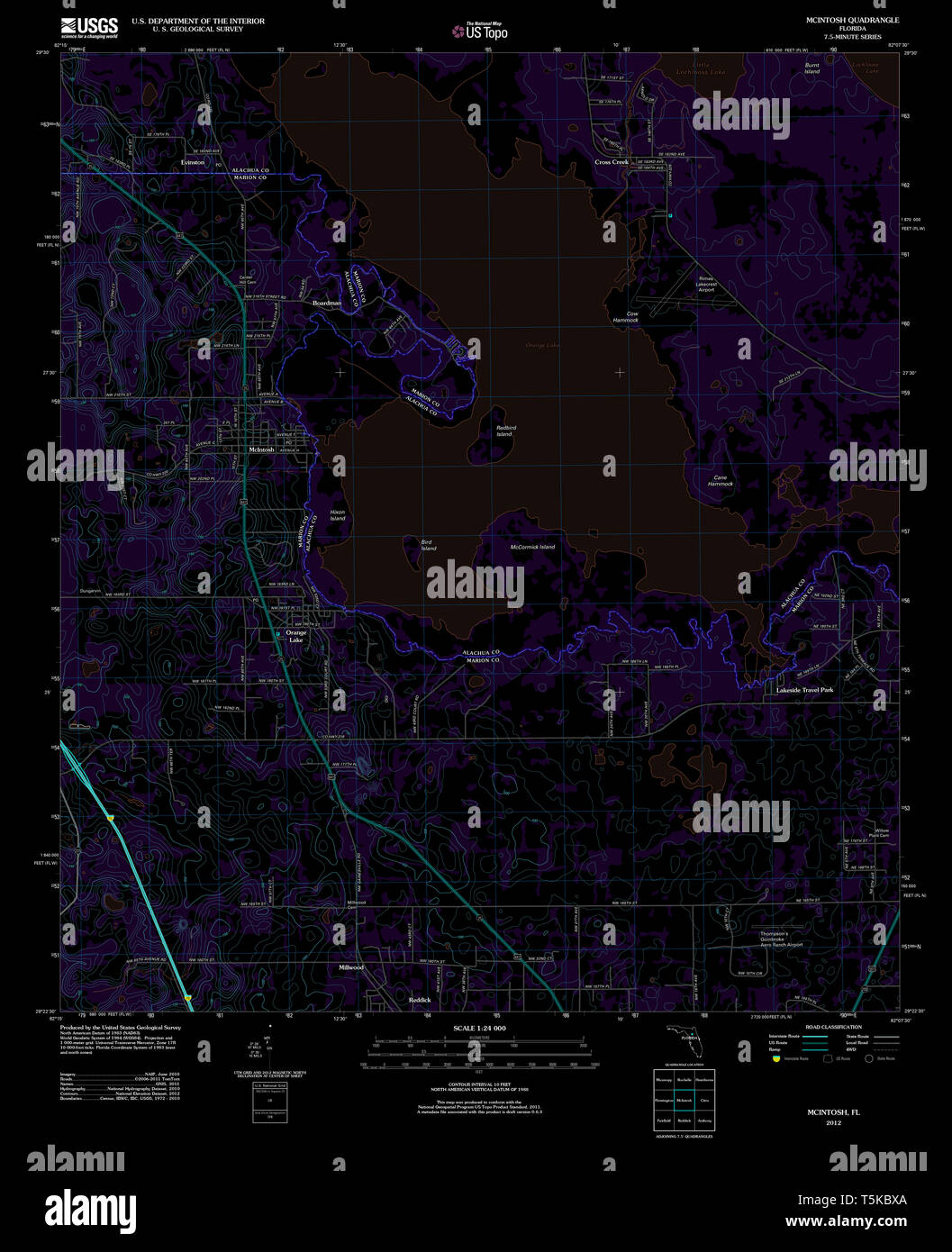Mcintosh map hi-res stock photography and images - Alamy