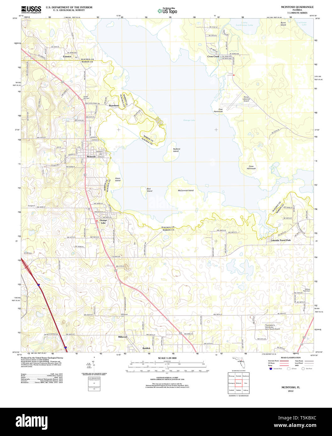 Mcintosh map hi-res stock photography and images - Alamy