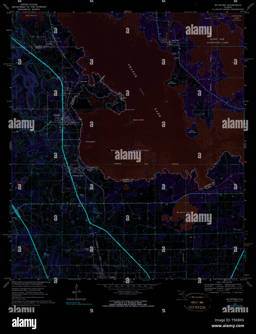 Map of mcintosh hi-res stock photography and images - Alamy
