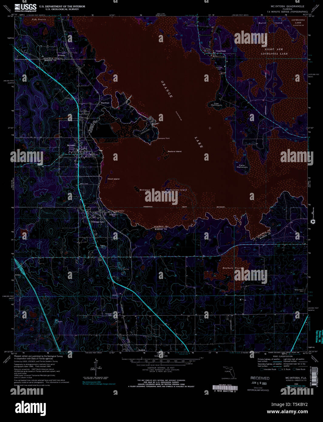 Map of mcintosh hi-res stock photography and images - Alamy