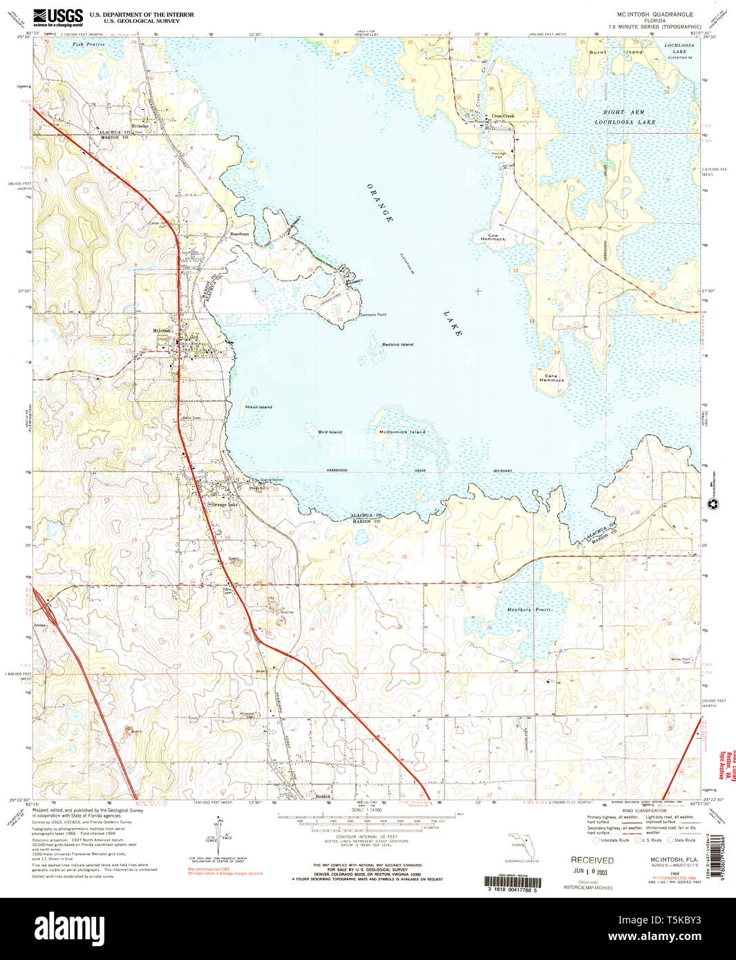Map of mcintosh hi-res stock photography and images - Alamy