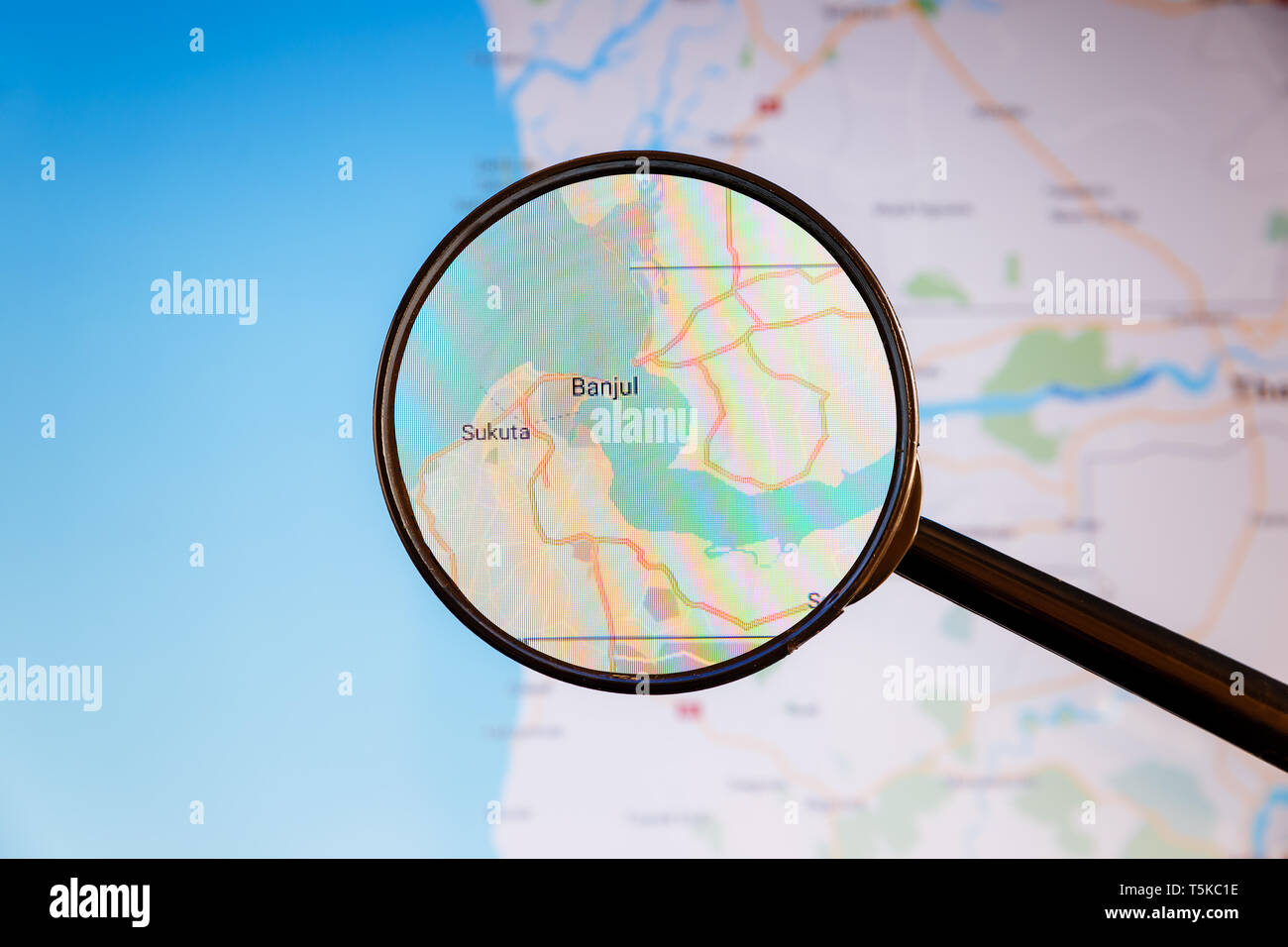 Gambia political map capital banjul hi-res stock photography and images ...