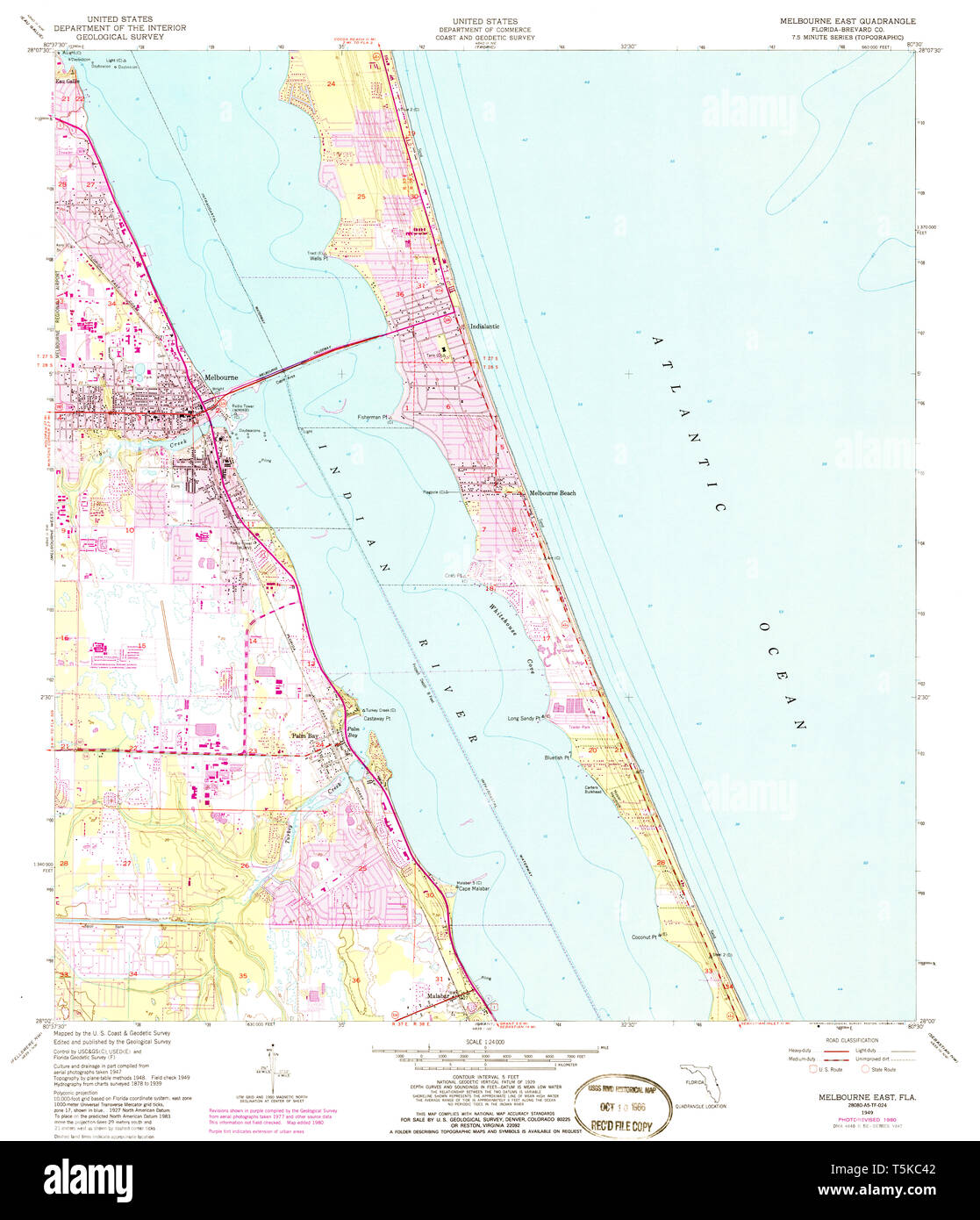 Map of melbourne florida hi-res stock photography and images - Alamy