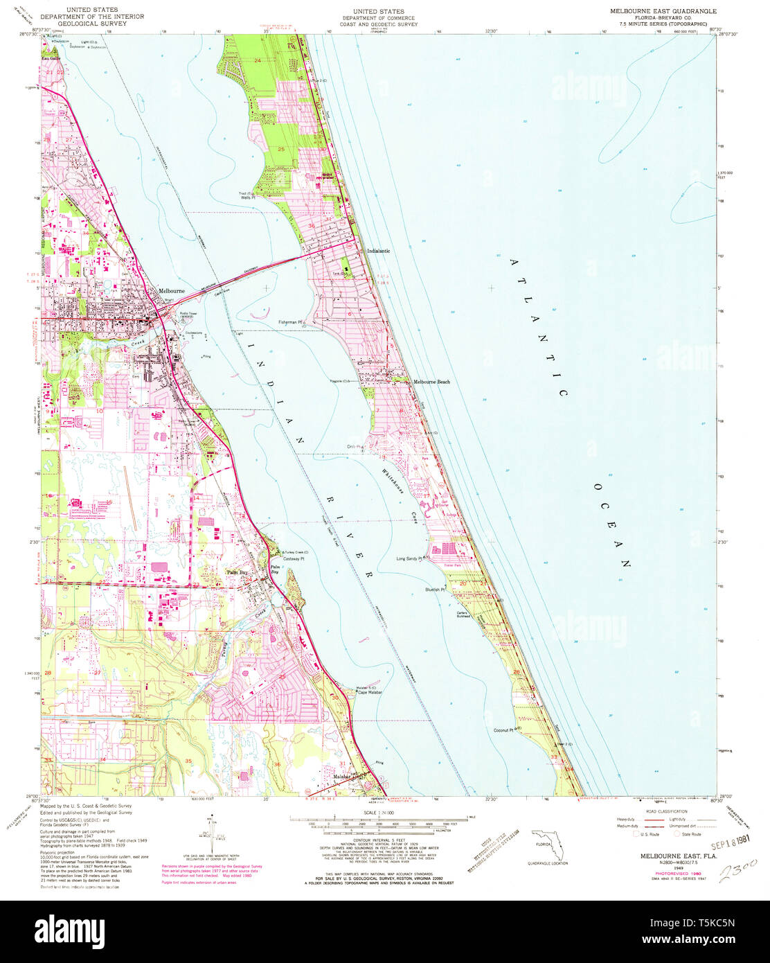 Map of melbourne florida hi-res stock photography and images - Alamy
