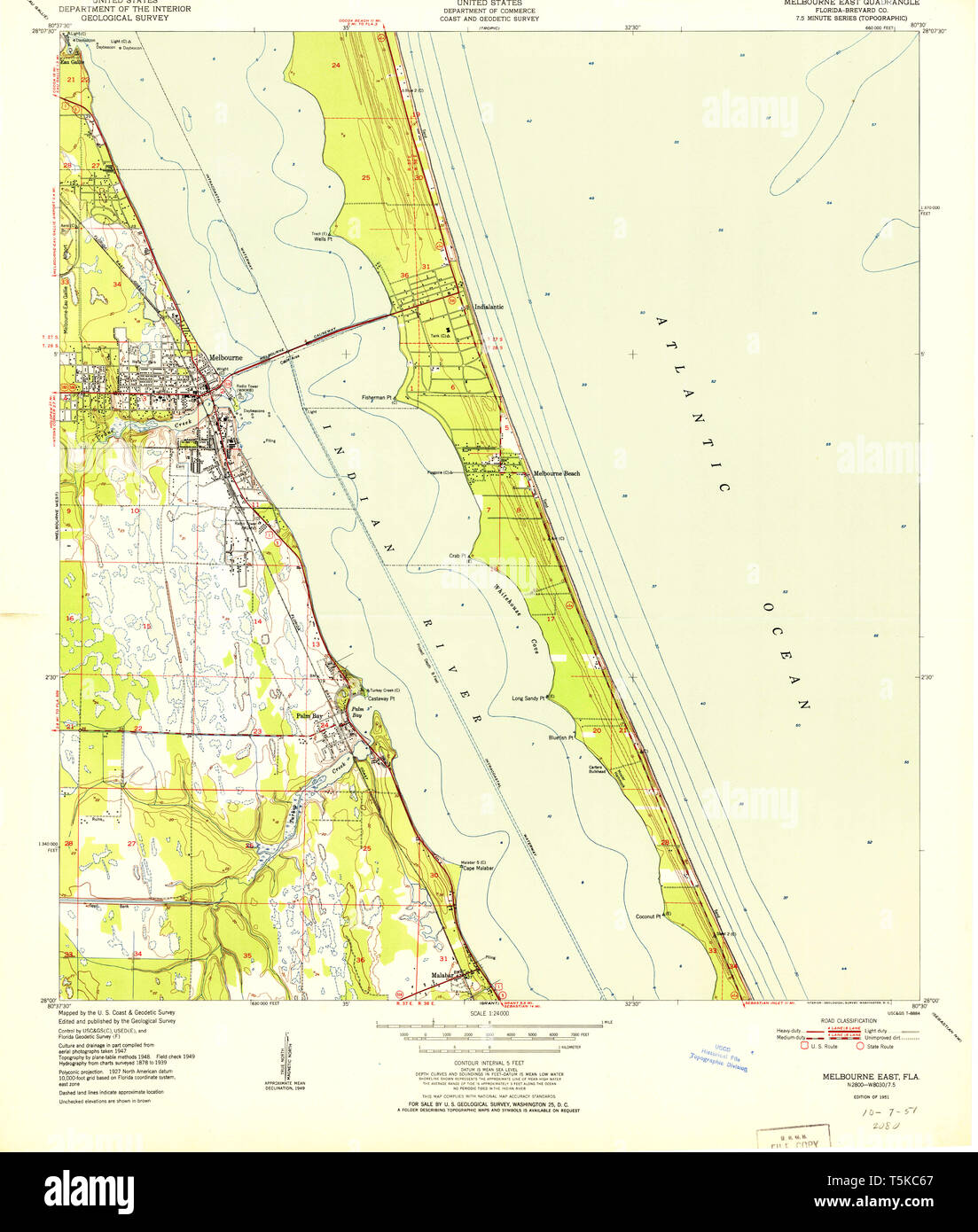 Map of melbourne florida hi-res stock photography and images - Alamy