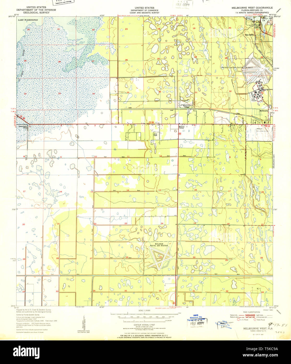 Map of melbourne florida hi-res stock photography and images - Alamy