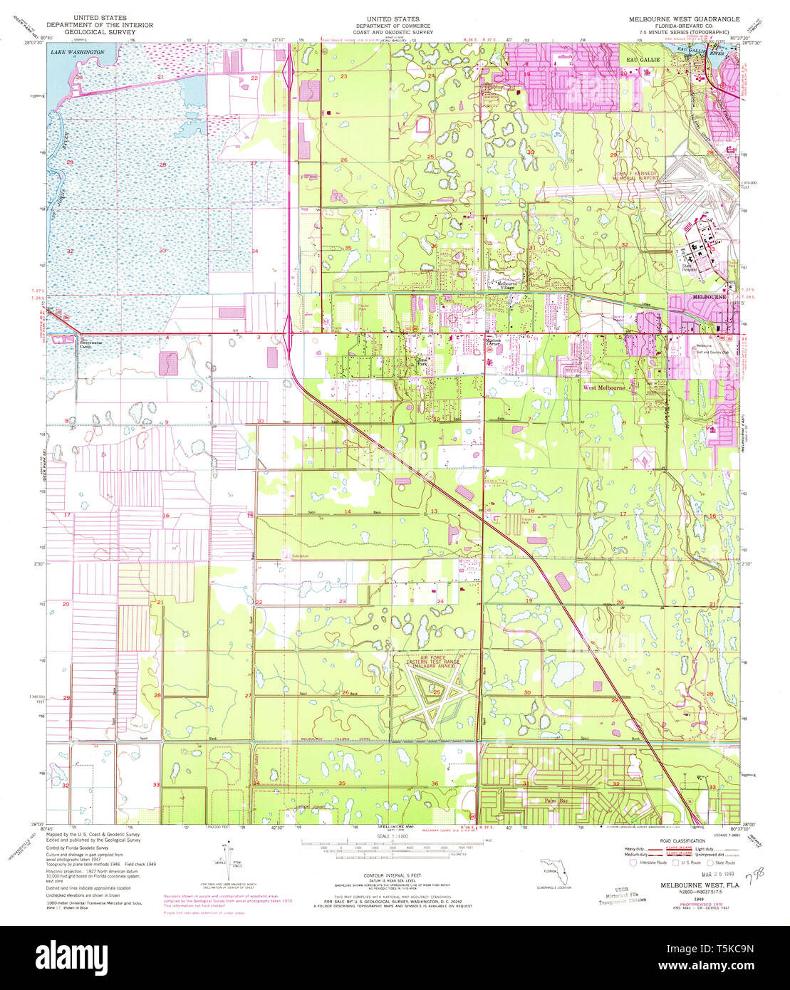 Map of melbourne florida hi-res stock photography and images - Alamy