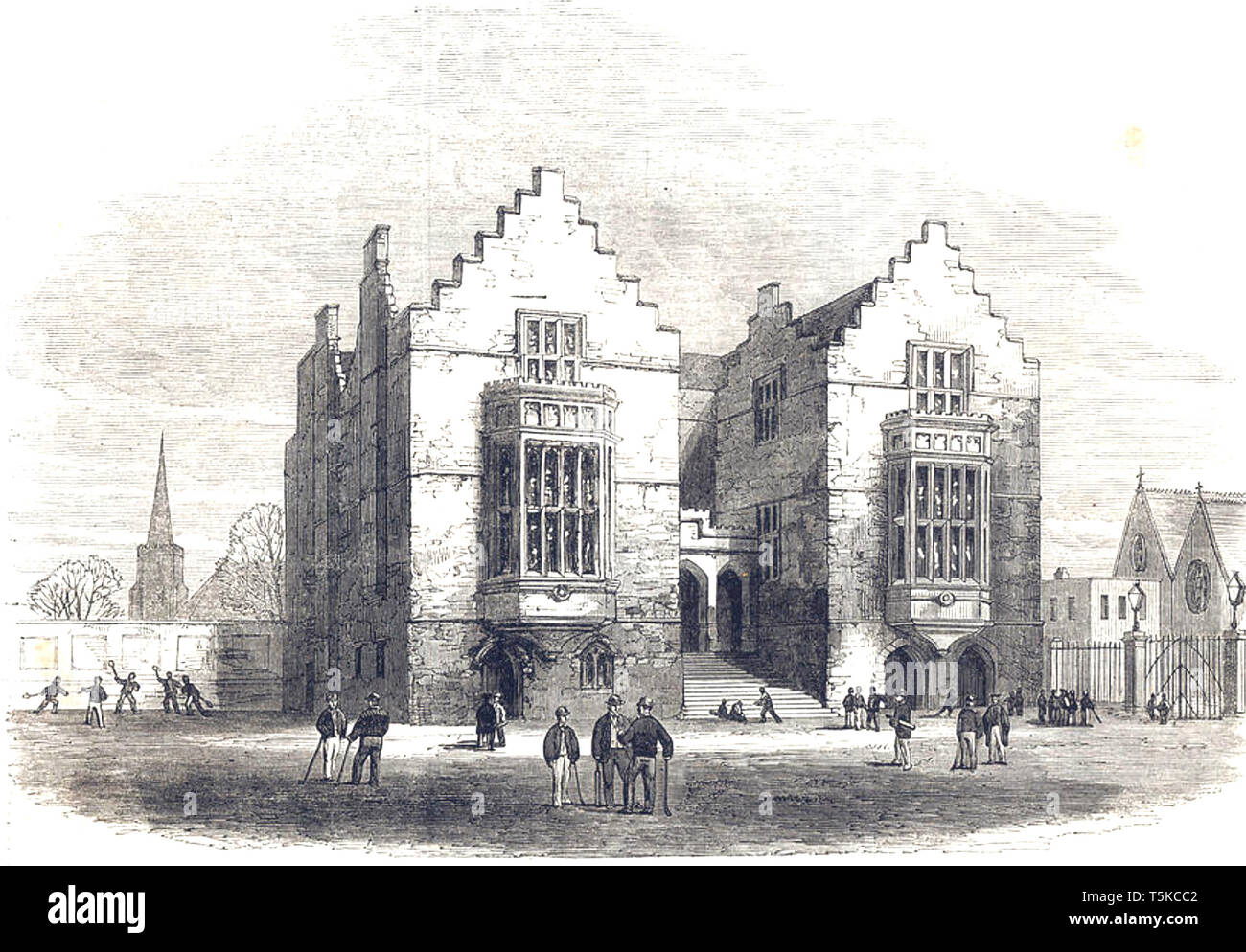 HARROW SCHOOL in 1862 - buildings now known as the Old School Stock ...