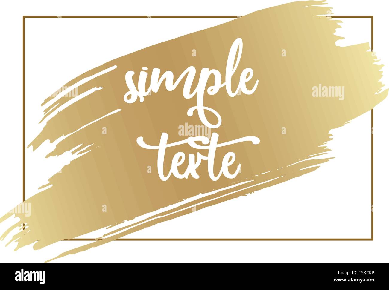 Golden frame text box Stock Vector Images - Alamy