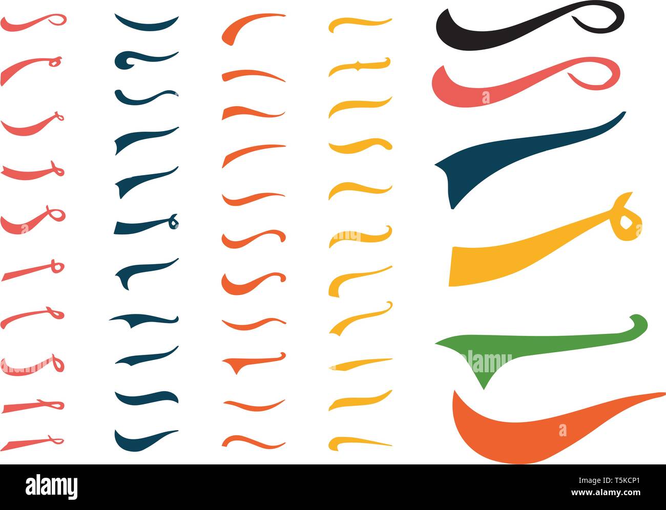 typography tails shape vector design Stock Vector Image & Art - Alamy