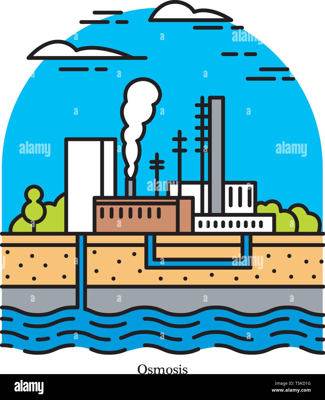 Electric Power Plant Clipart