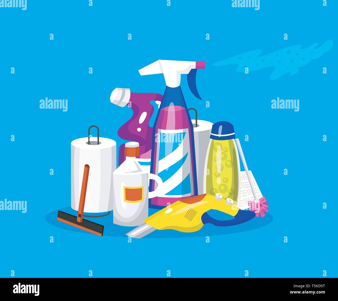 House Cleaning Cartoon Stock Photos & House Cleaning Cartoon Stock ...