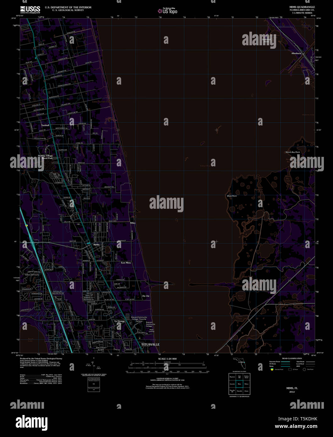 Map of mims hi-res stock photography and images - Alamy