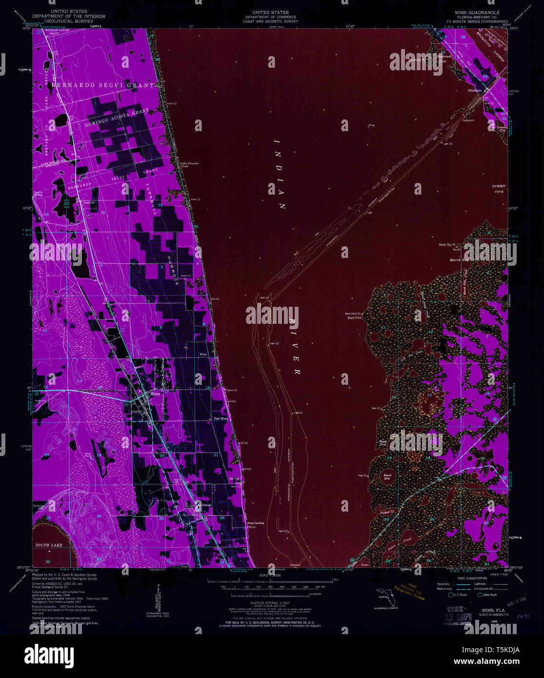 Mims florida map hi-res stock photography and images - Alamy