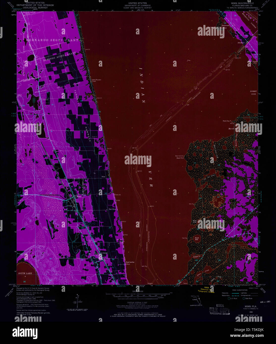 Mims florida map hi-res stock photography and images - Alamy