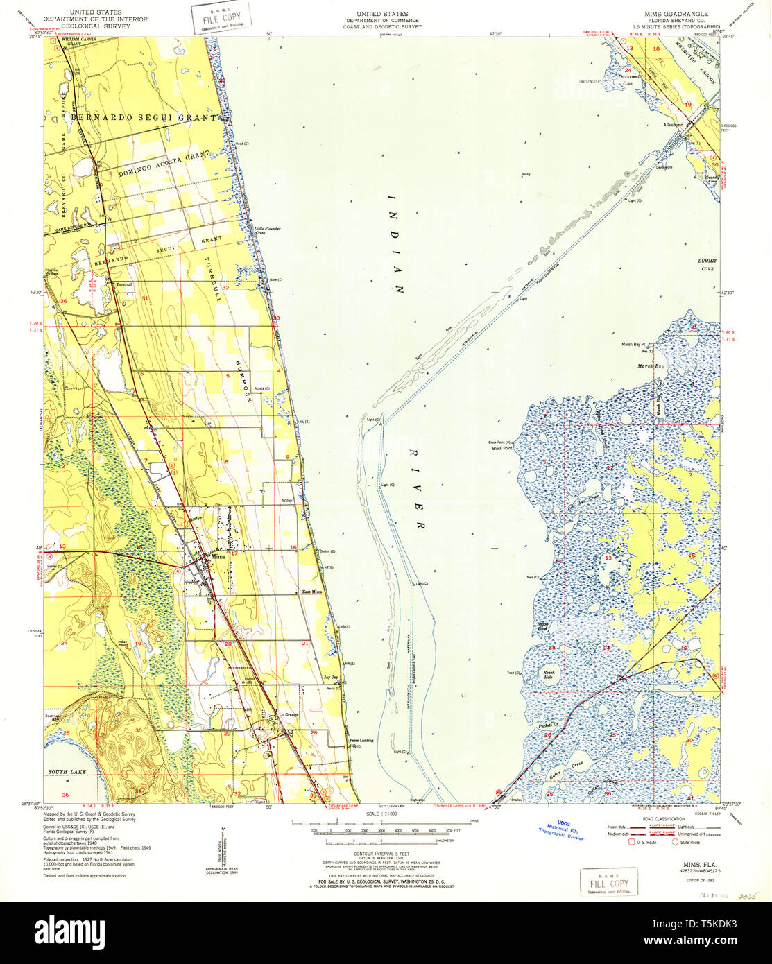 Mims florida map hi-res stock photography and images - Alamy
