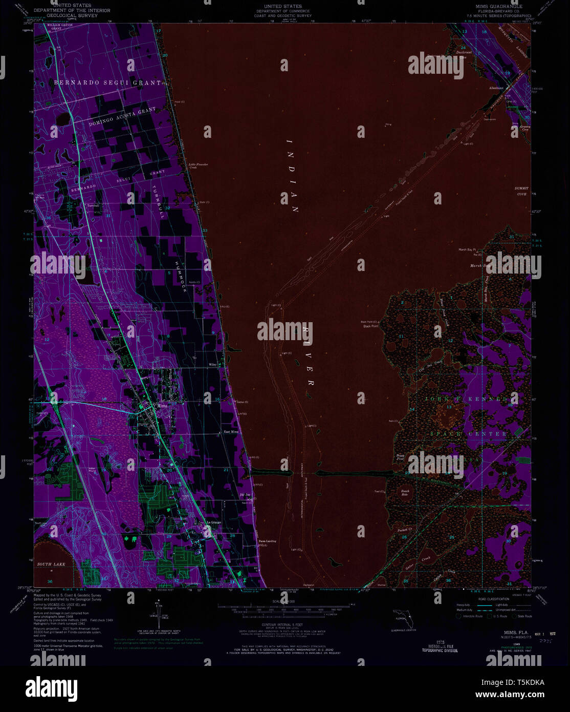 Mims florida map hi-res stock photography and images - Alamy