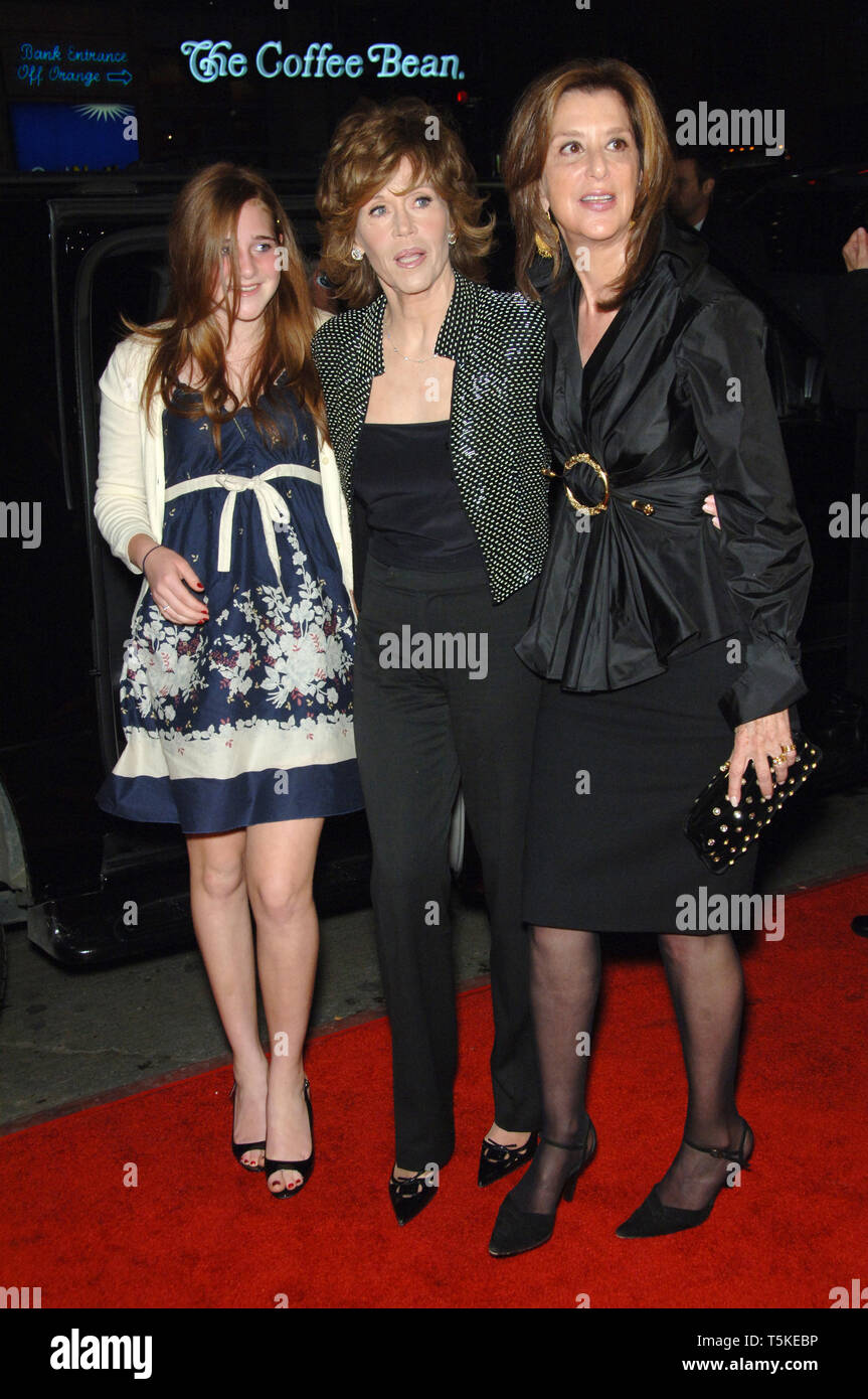 LOS ANGELES, CA. December 06, 2006: JANE FONDA with producer PAULA ...