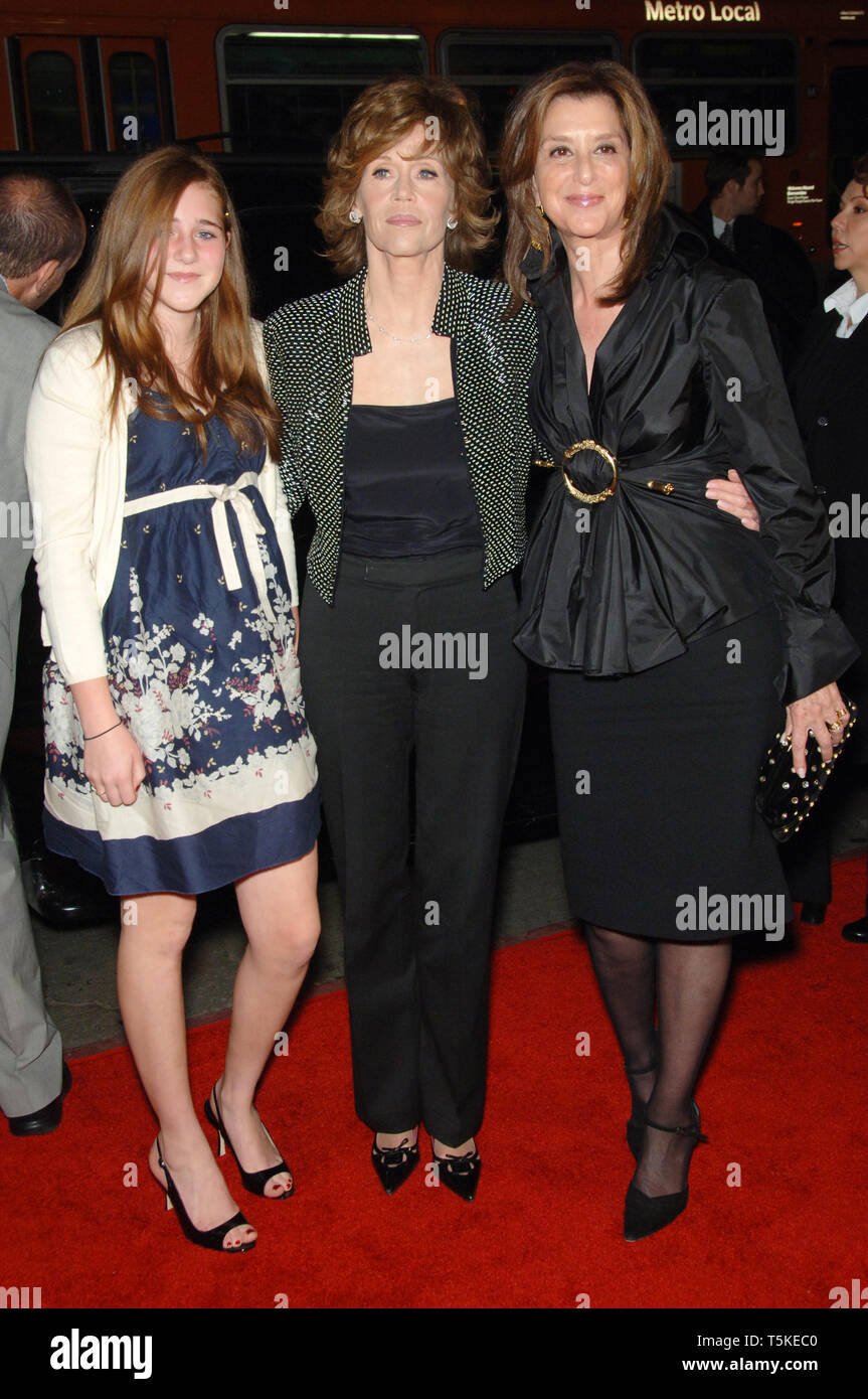 LOS ANGELES, CA. December 06, 2006: JANE FONDA with producer PAULA ...