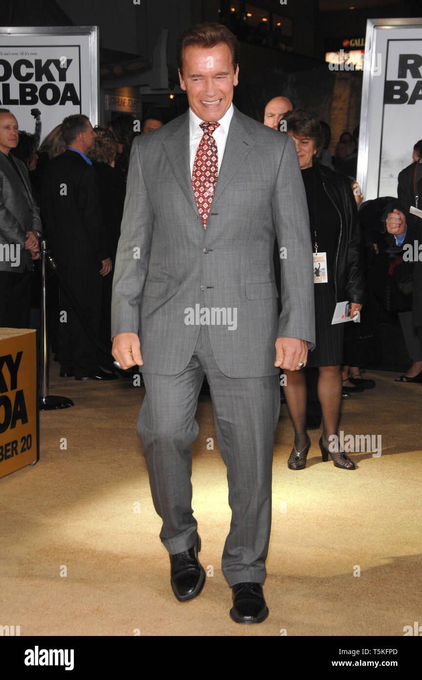 LOS ANGELES, CA. December 13, 2006: Gov. ARNOLD SCHWARZENEGGER at the ...